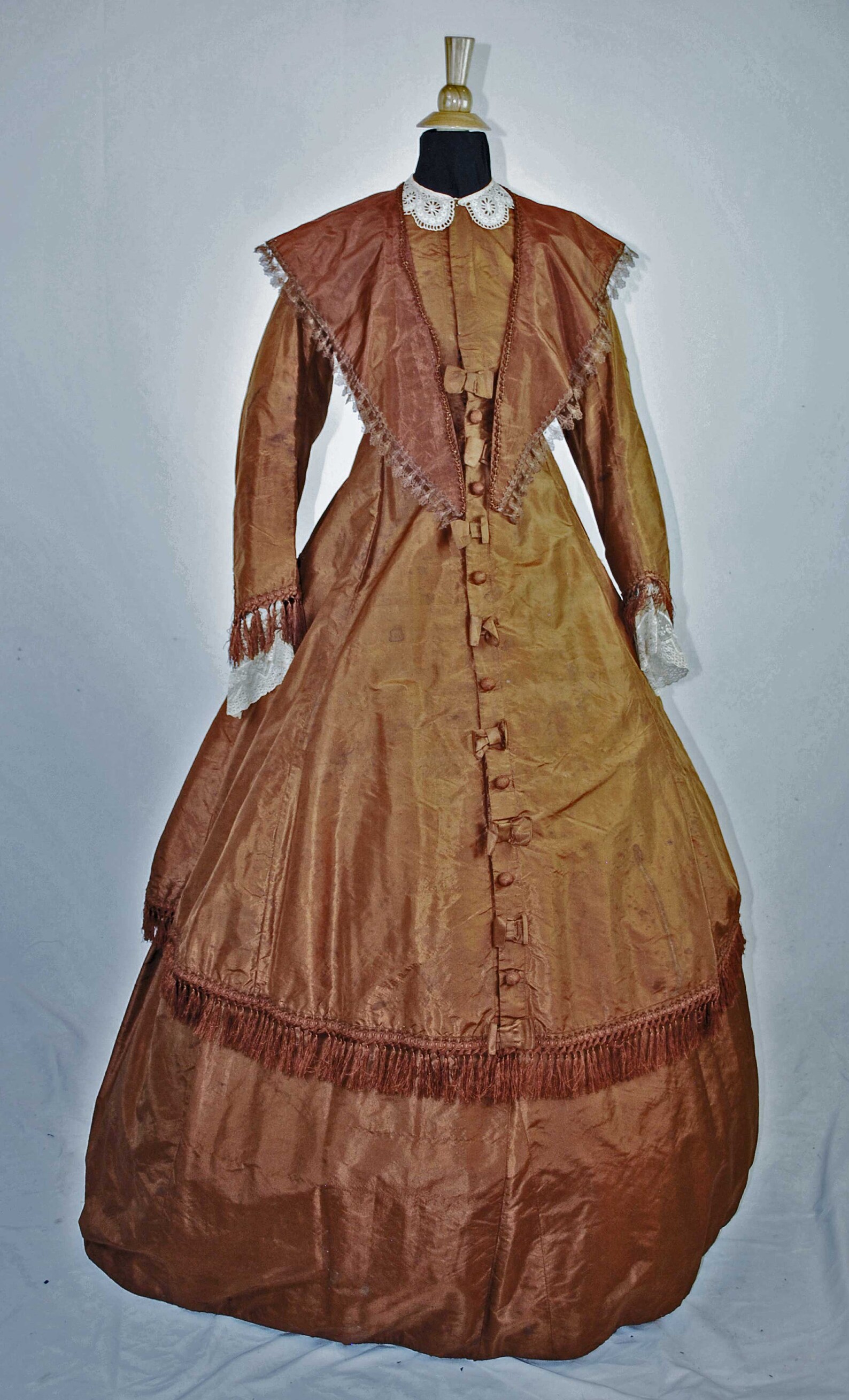 Victorian Copper Colored Silk Taffeta Day Dress, C1850s - Etsy