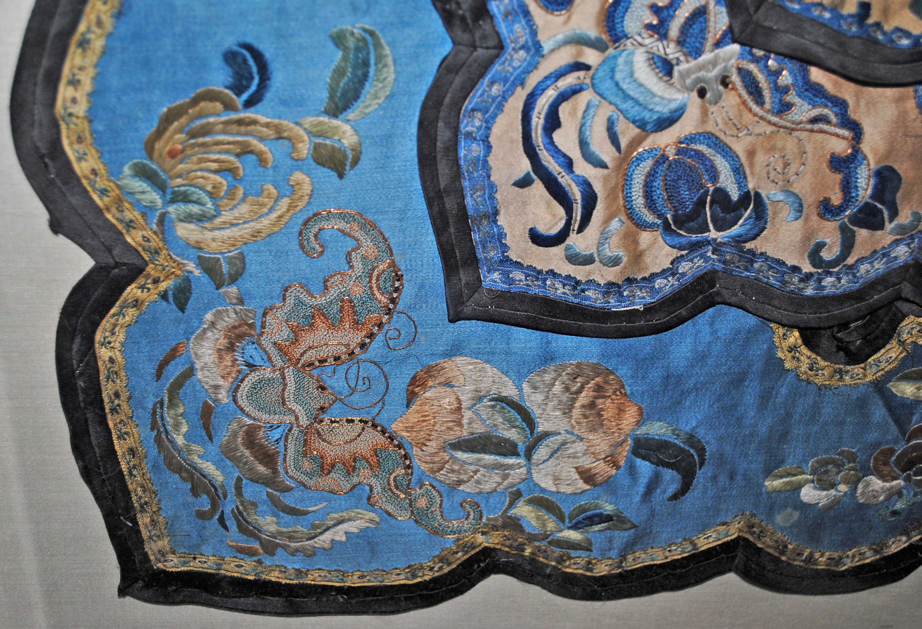 Chinese Cloud Collar, Qing Dynasty, Forbidden Stitch, 19th C - Etsy