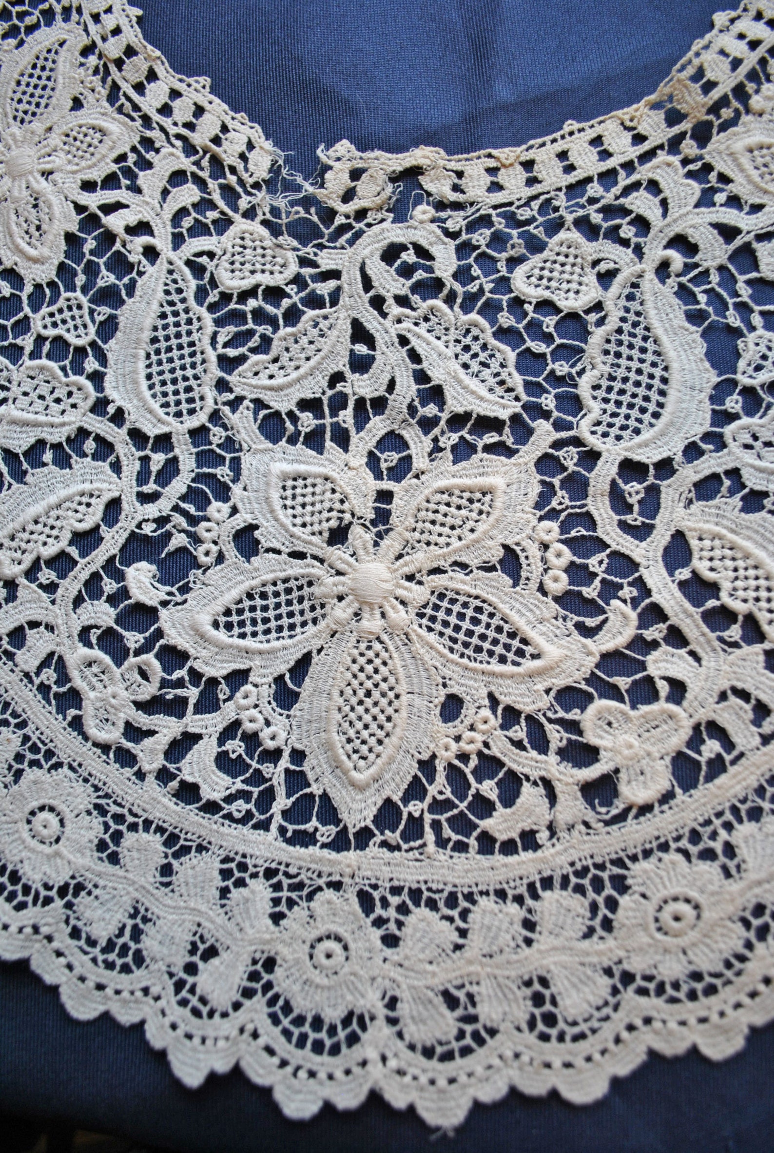 Estate Lot of 7 Antique Lace Collars Tambour Machine and | Etsy