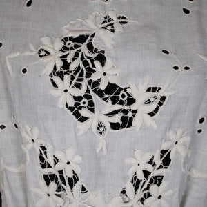 Edwardian Cutwork Whitework Linen Dress, 1912 - Etsy