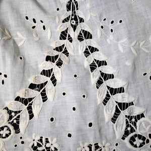 Edwardian Cutwork Whitework Linen Dress, 1912 - Etsy