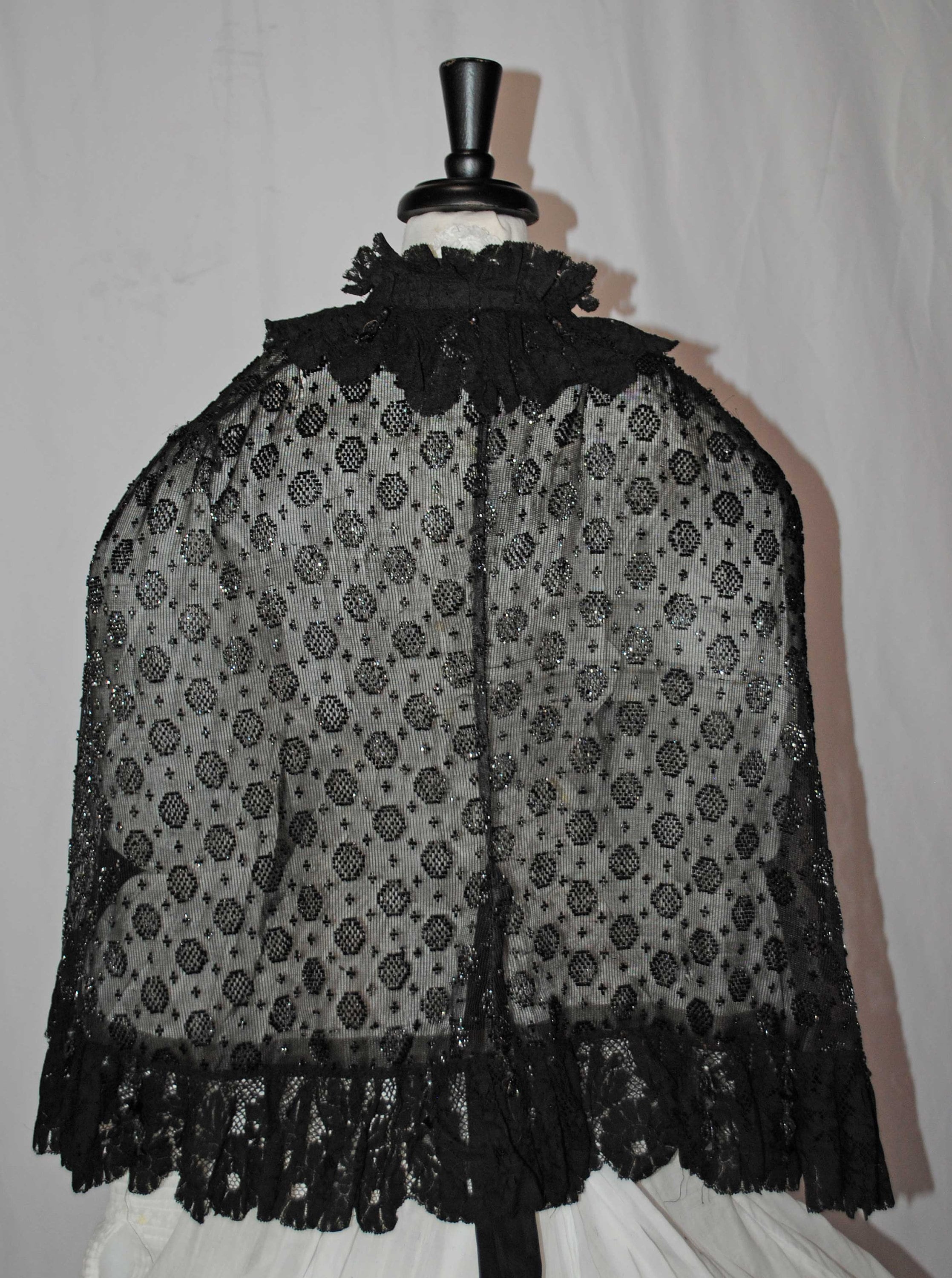 Victorian Black Ladies Beaded Mantle Cape - Etsy