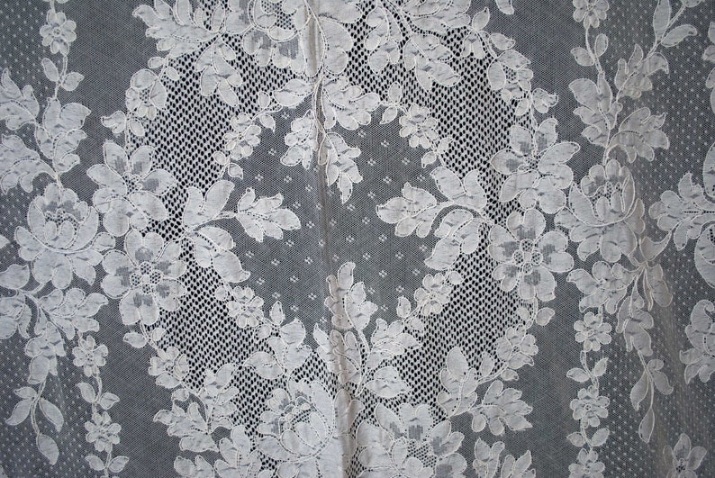 1920s French Alencon Lace Tablecloth, 129 X 69" - Etsy
