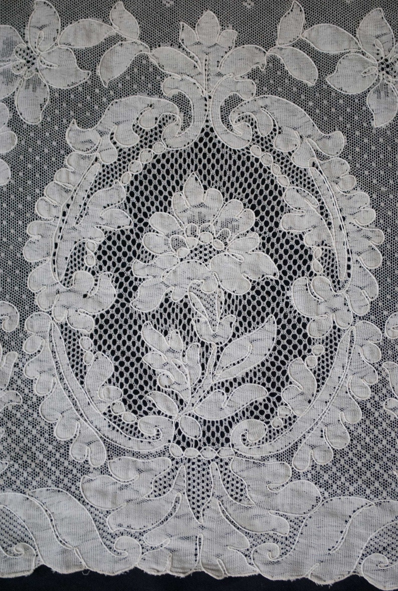 1920s French Alencon Lace Tablecloth, 129 X 69" - Etsy