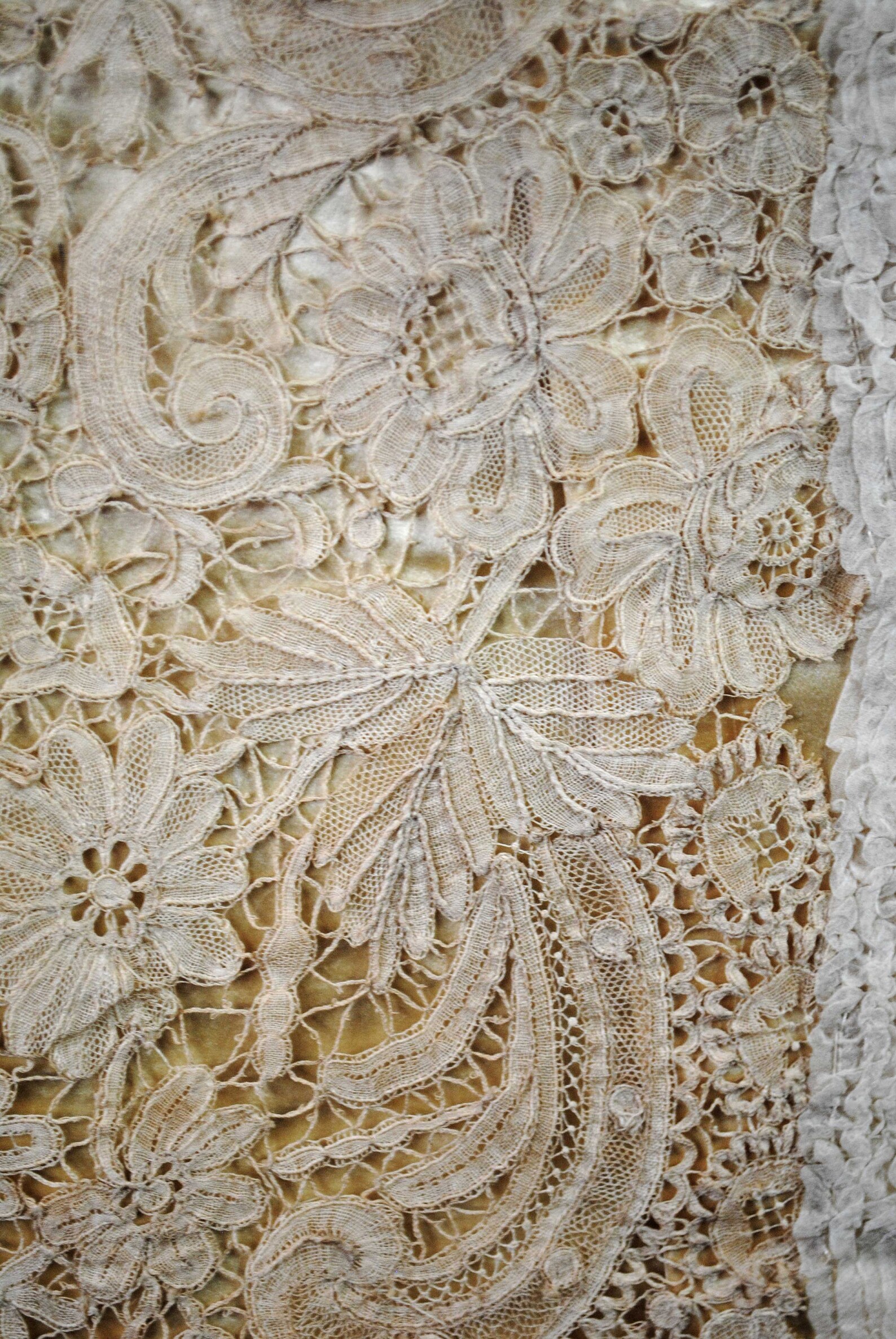 Victorian 2 Piece Bustle Wedding Gown With Bobbin Duchesse Lace, 1895 ...