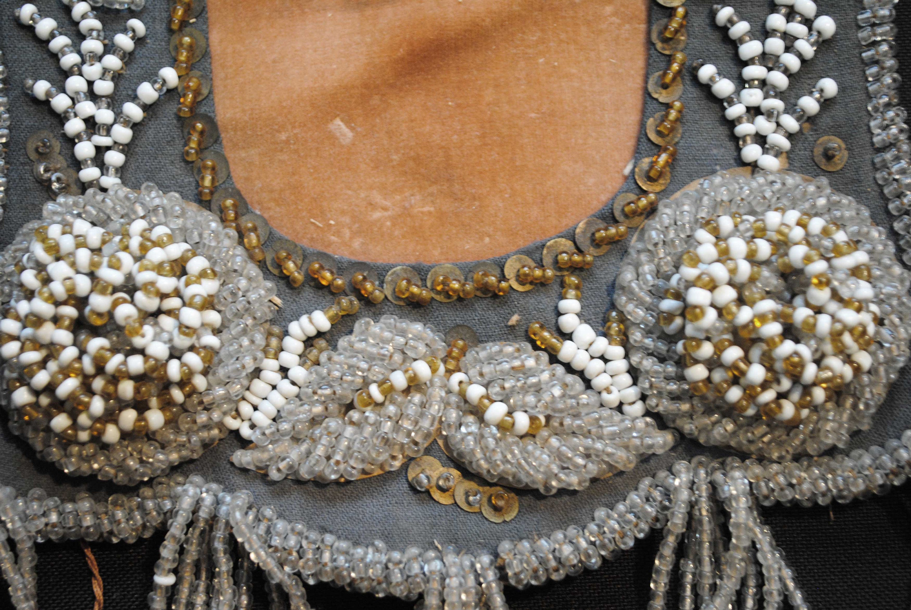 Victorian Native American Mohawk Hand Beaded Whimsey Picture Frame ...