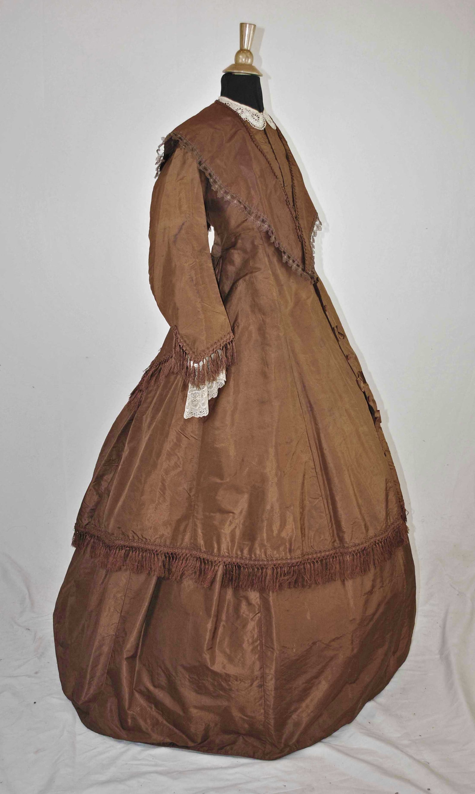 Victorian Copper Colored Silk Taffeta Day Dress, C1850s - Etsy