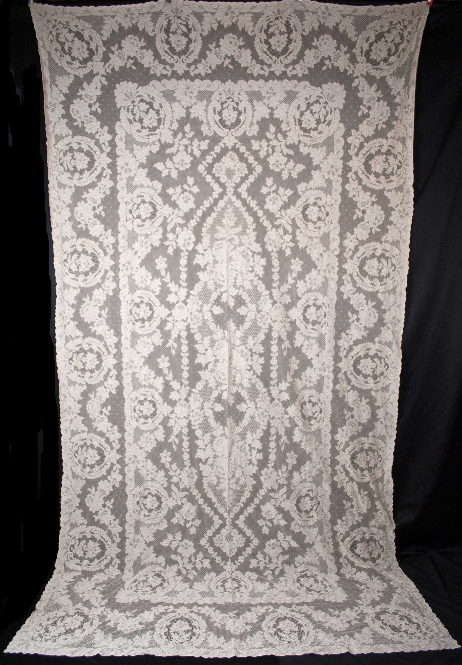 1920s French Alencon Lace Tablecloth, 129 X 69" - Etsy
