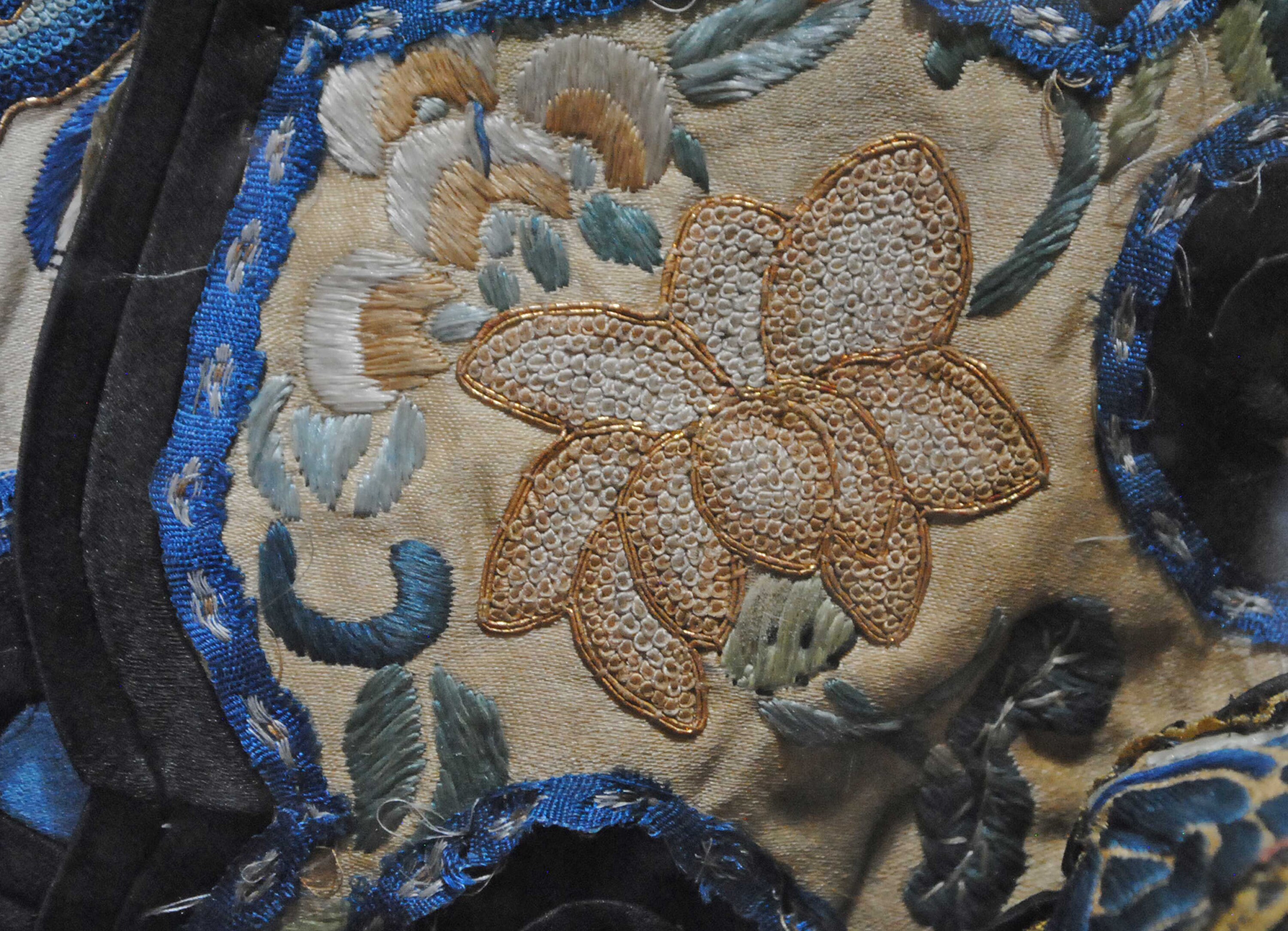 Chinese Cloud Collar, Qing Dynasty, Forbidden Stitch, 19th C - Etsy