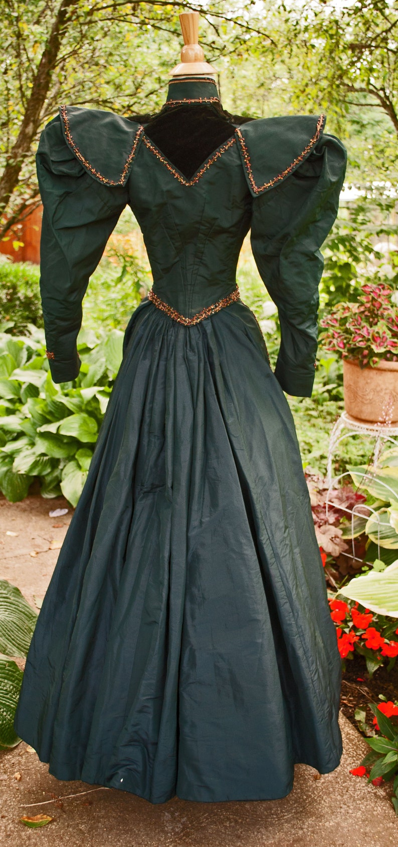 Antique Victorian 1896 Walking Suit Day Dress Leg of Mutton - Etsy