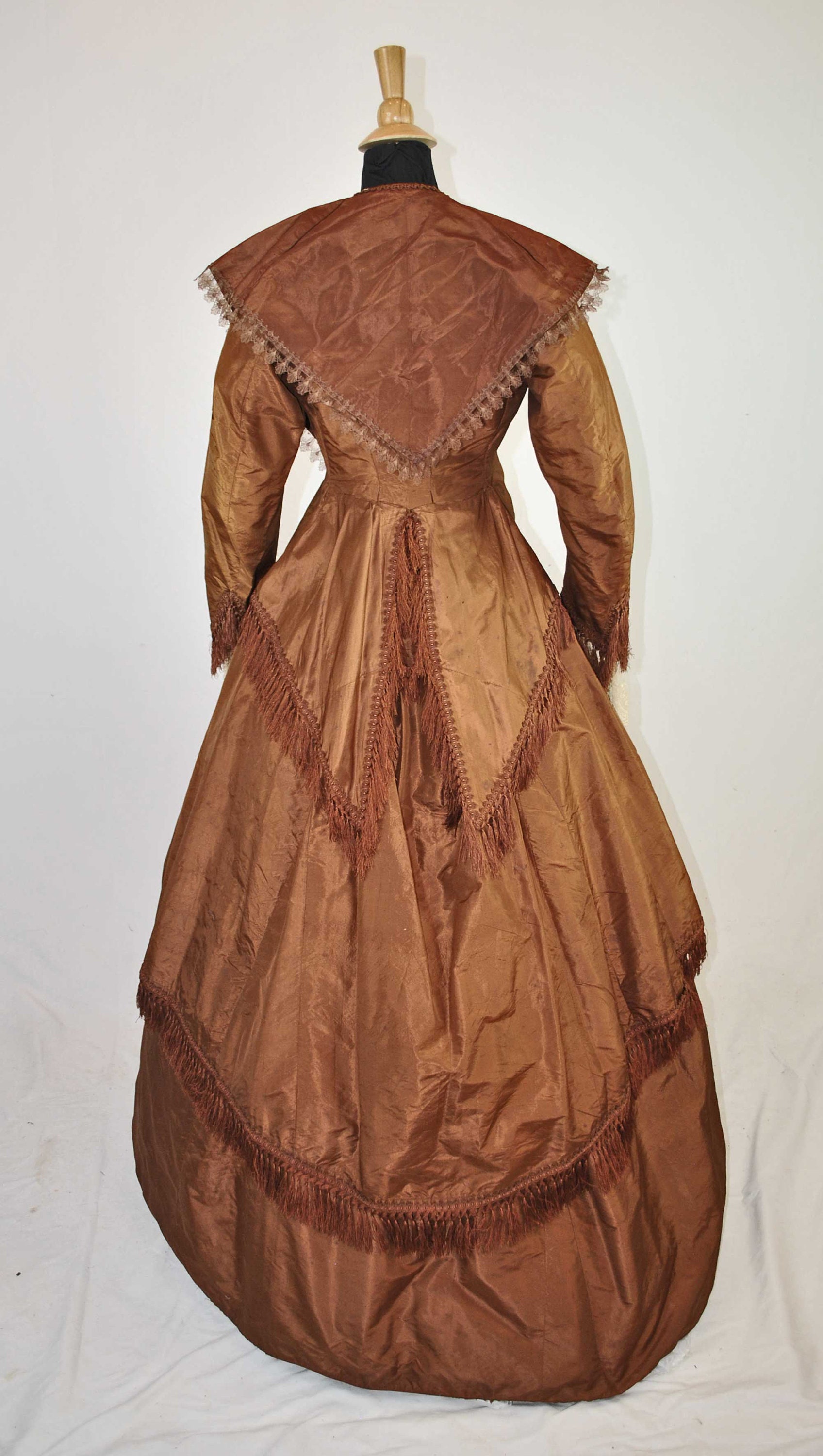 Victorian Copper Colored Silk Taffeta Day Dress, C1850s - Etsy