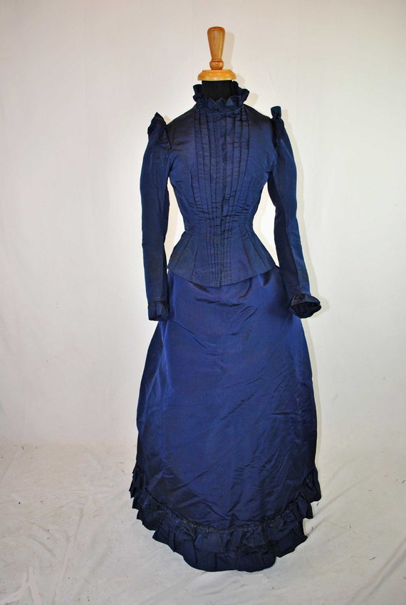 Victorian 2 Piece Afternoon Visiting Dress, 1890 - Gem