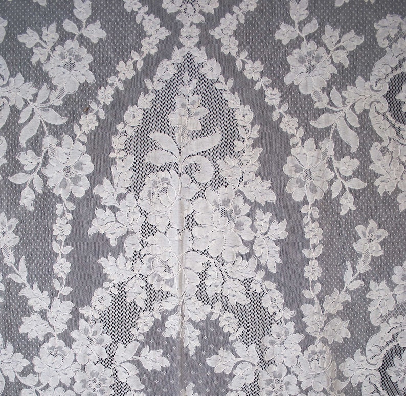 1920s French Alencon Lace Tablecloth, 129 X 69" - Etsy