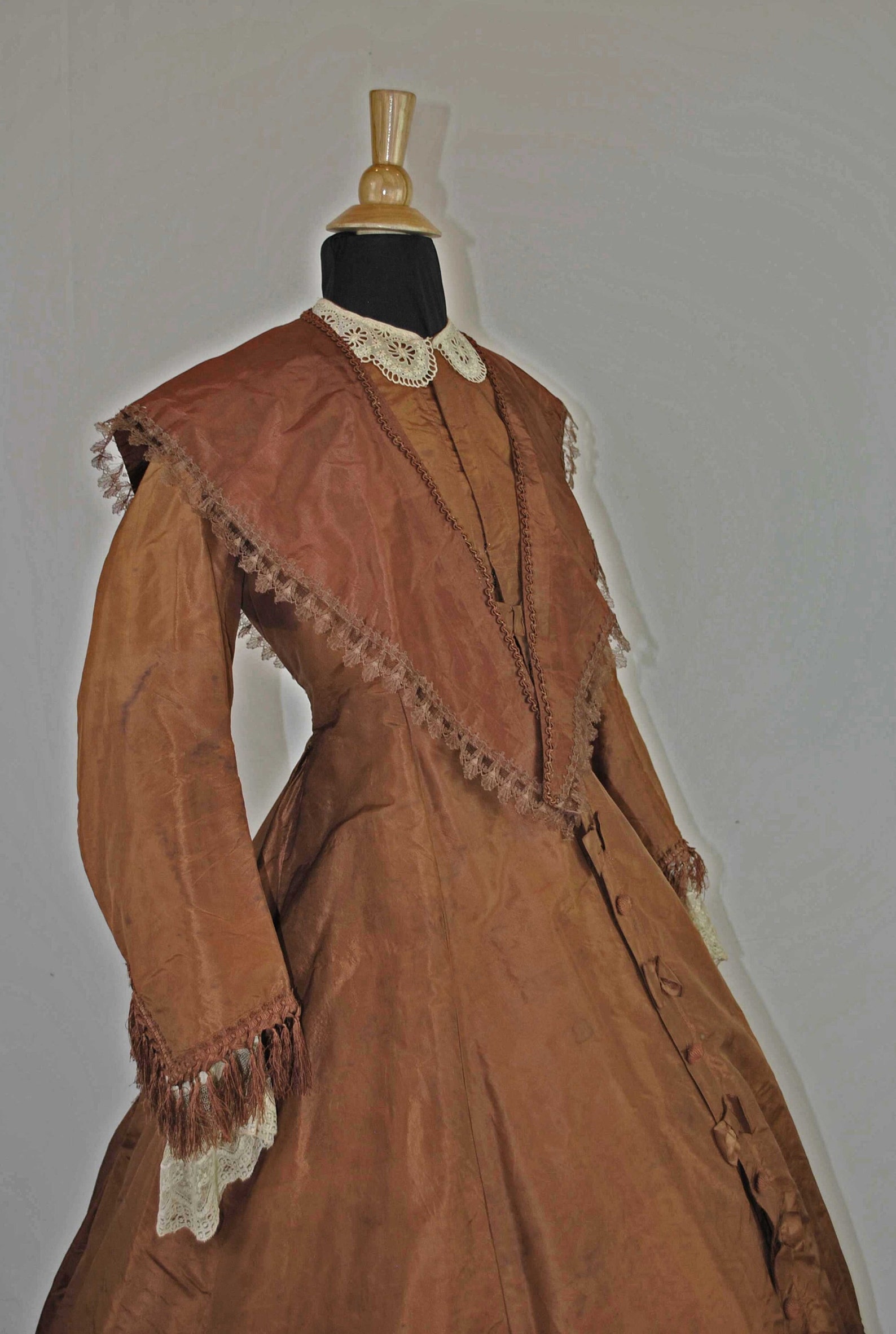 Victorian Copper Colored Silk Taffeta Day Dress, C1850s - Etsy
