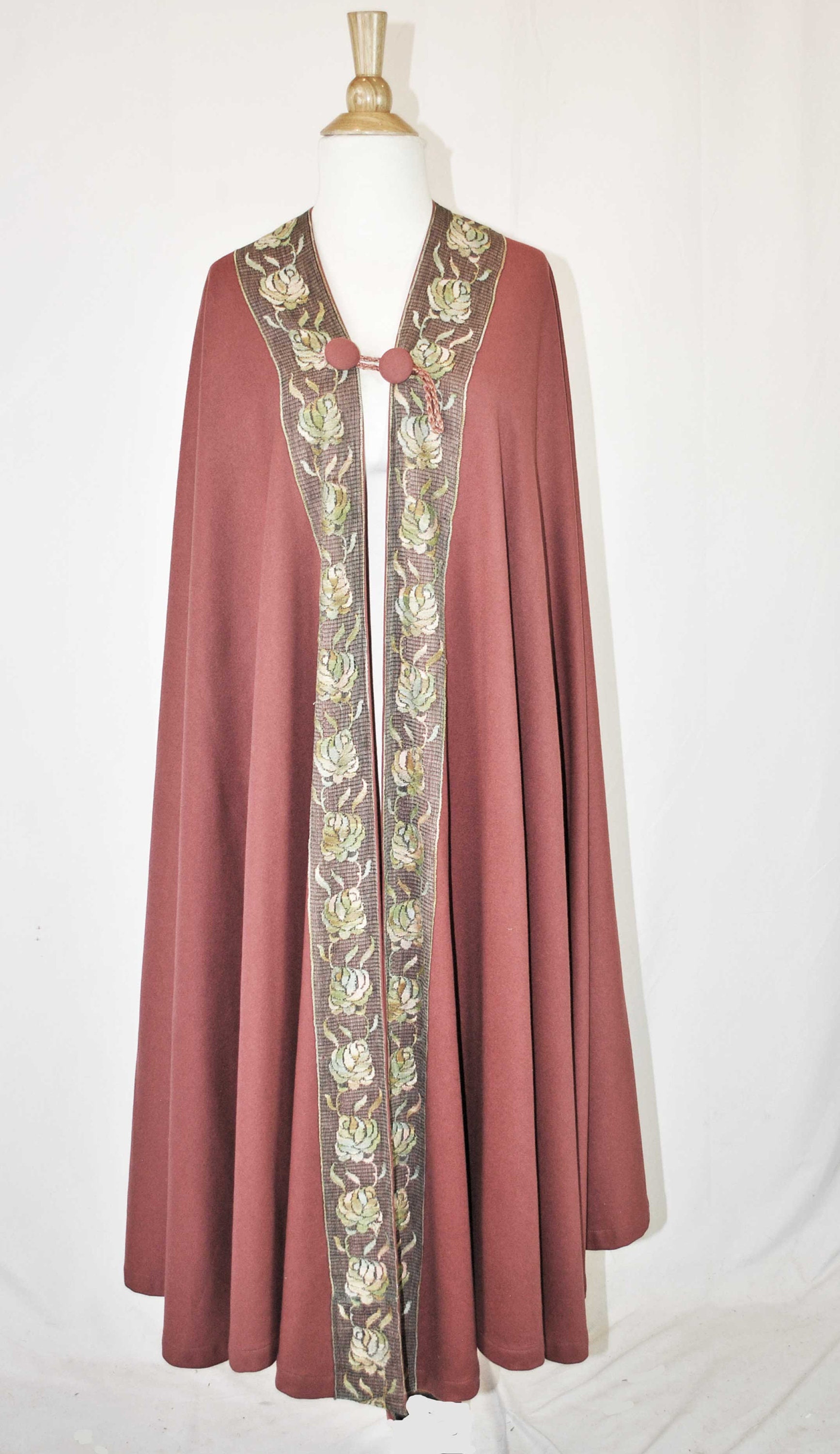 Edwardian Liberty & Co. Burgandy Wool Evening Cape Cloak, C1900 1910 - Etsy