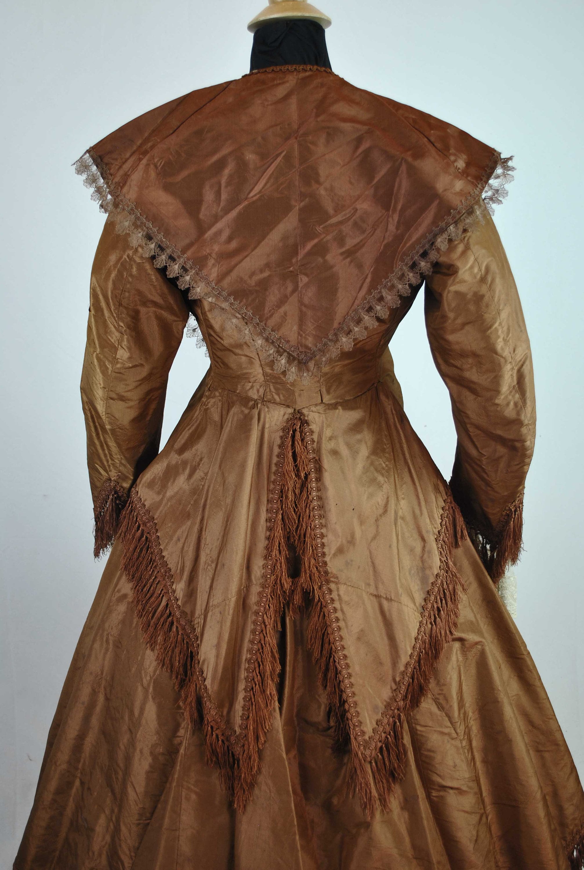 Victorian Copper Colored Silk Taffeta Day Dress, C1850s - Etsy