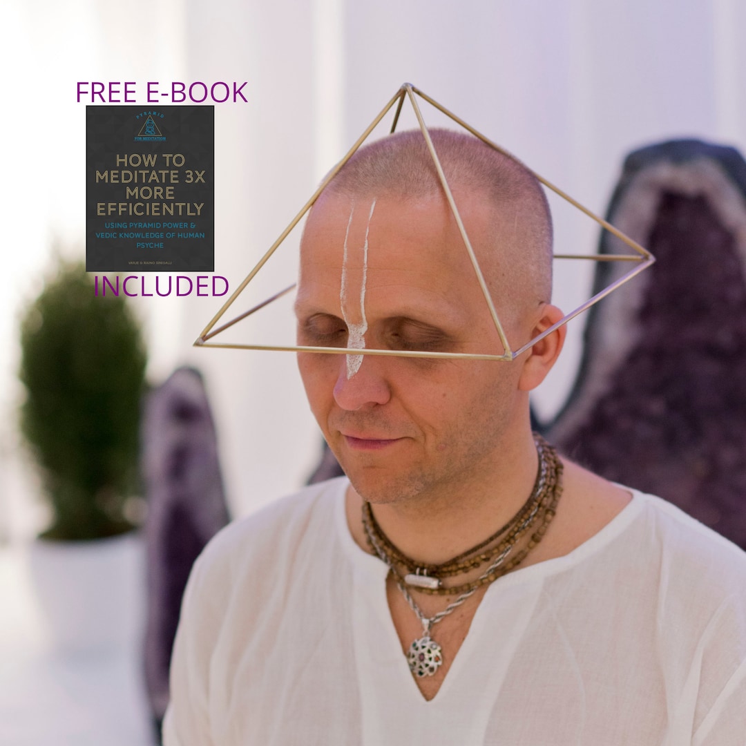 High Quality 9,8in Copper Pyramid for Meditation,healing Energy ...