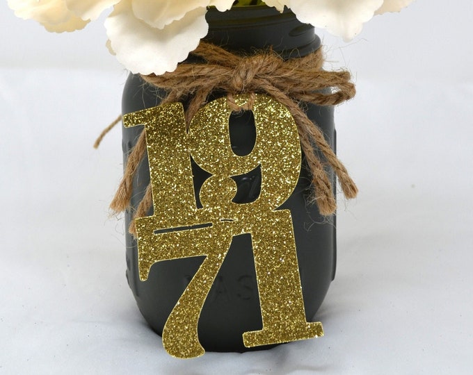 1971 Tags, 1971 Cut Out, Graduation Party Decorations 1971, Graduation ...