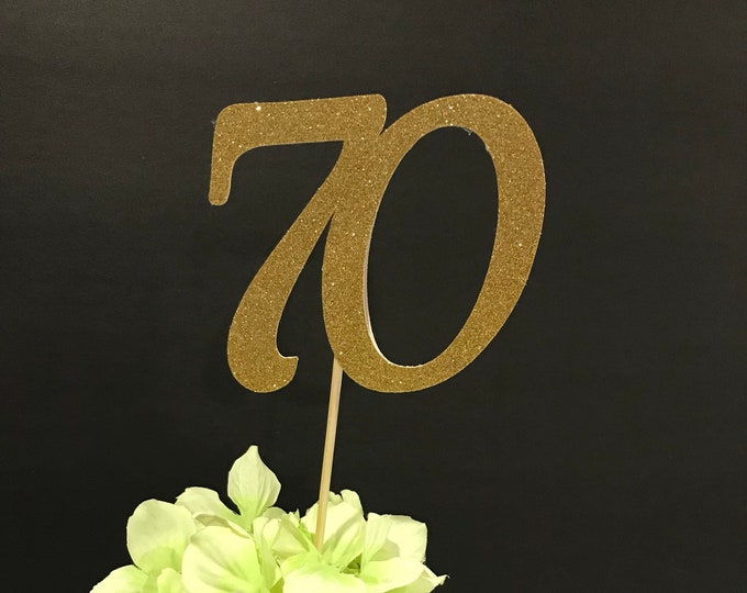 70th Birthday Decorations 70th Cutout Glitter 70th Birthday - Etsy