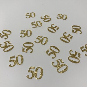 50th Birthday Confetti / 50th Birthday Party Decorations / Custom Age ...