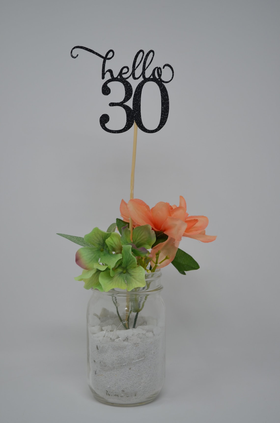 30 Centerpiece Picks, Glitter Thirty on a Stick, 30th Birthday ...