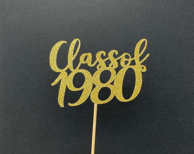Set of 3 Class Reunion 1980, Class of 1980, Class Reunion Centerpiece ...