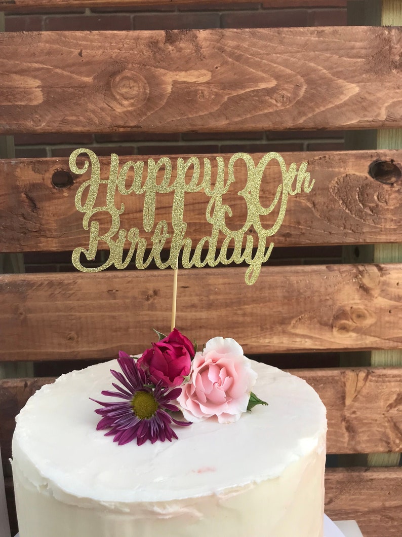 Happy Birthday Cake Topper Personalized Custom Cake Topper - Etsy