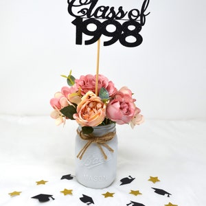 1998 Reunion Centerpieces, 25th High School Reunion, Class of 1998 ...
