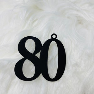 80th Birthday Decorations, 80th Cutout, Glitter 80th Birthday ...