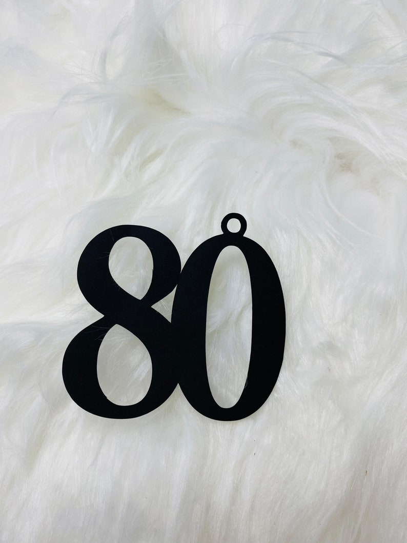 80th Birthday Decorations, 80th Cutout, Glitter 80th Birthday ...