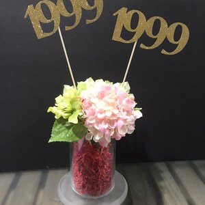 Class of 1999 Centerpiece Decoration, 20th Class Reunion Centerpiece ...