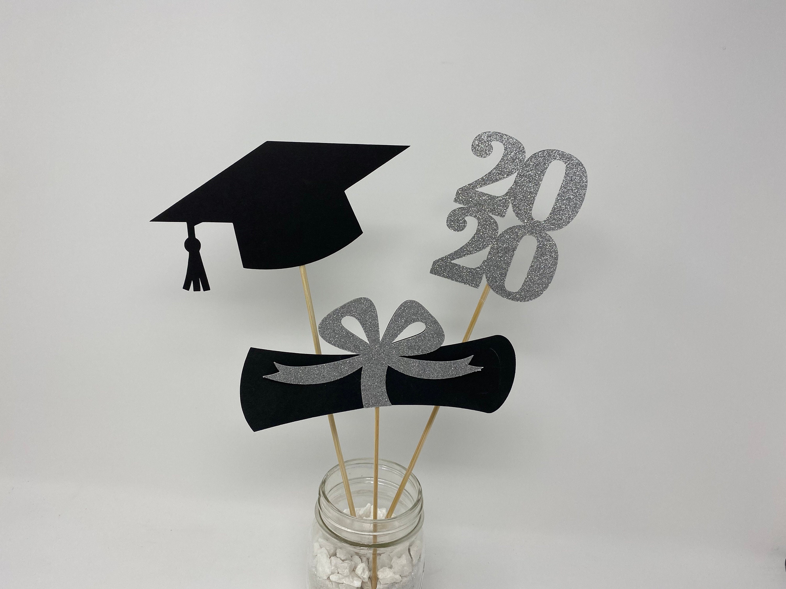 Decoraciones De Fiesta De Graduación 2022 Palos De Centro De Etsy México