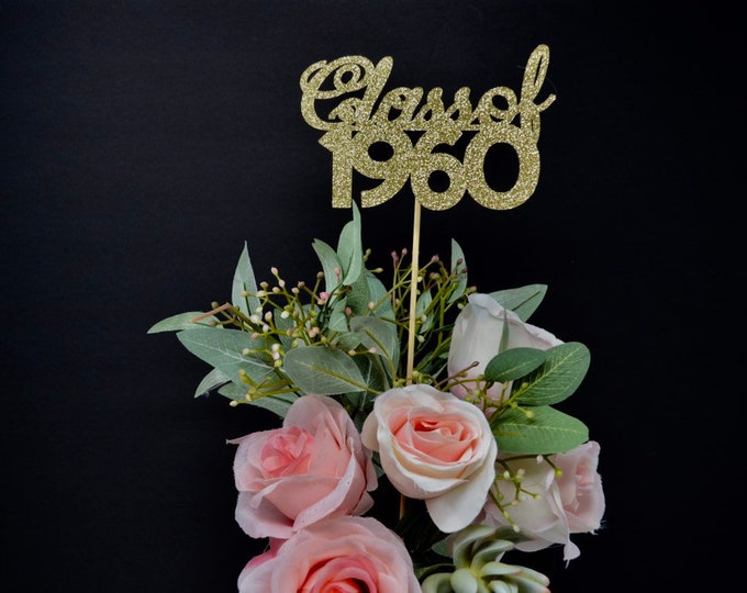 Class of 1960, Class Reunion Centerpiece, 60 Years Class Anniversary ...