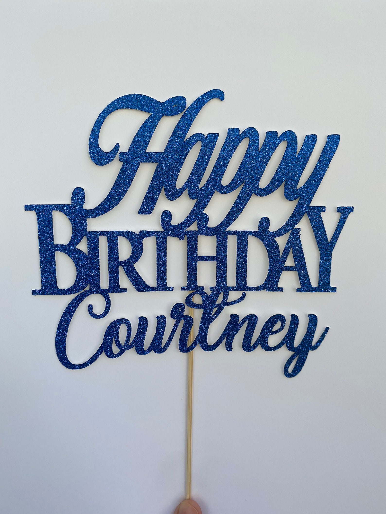 Custom Birthday Cake Topper, Cake Topper, Happy Birthday Topper, Any ...