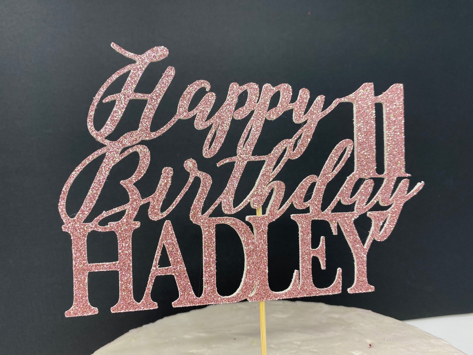 Any Number!, Custom Birthday Cake Topper, 11 Cake Topper, Happy 11th ...