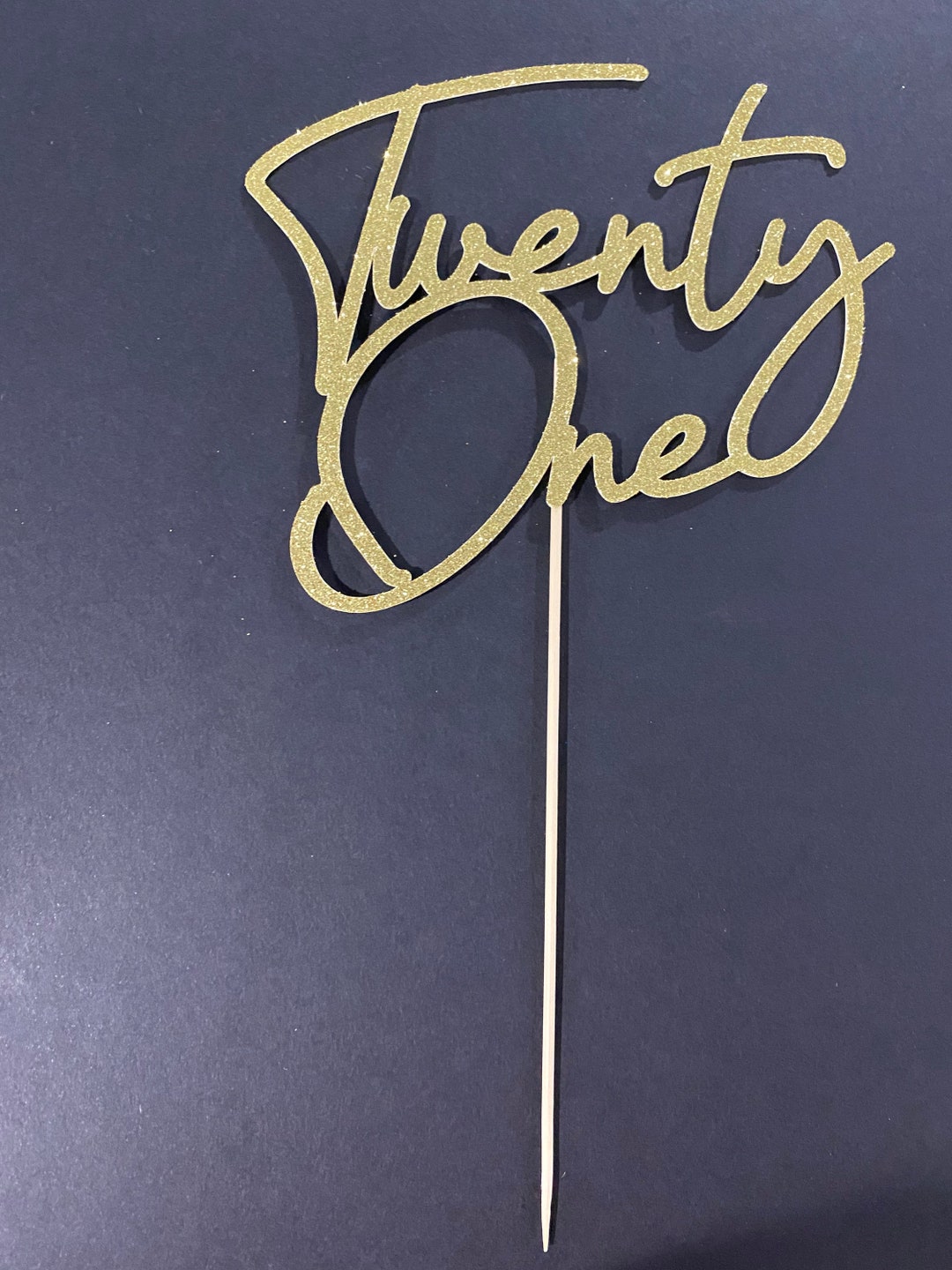 Any Number,custom Birthday Cake Topper, 21 Cake Topper, Happy 21st ...