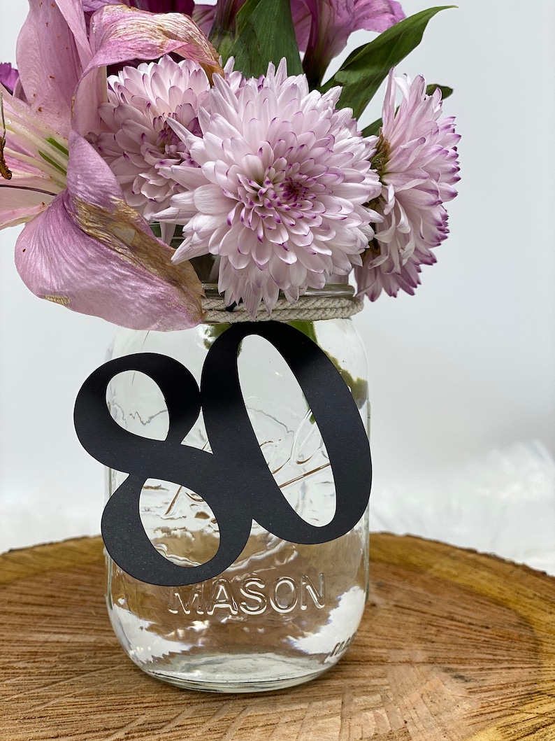 80th Birthday Decorations, 80th Cutout, Glitter 80th Birthday ...