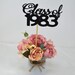 1983 Reunion Table Centerpiece Sticks, 40th High School Reunion Party ...