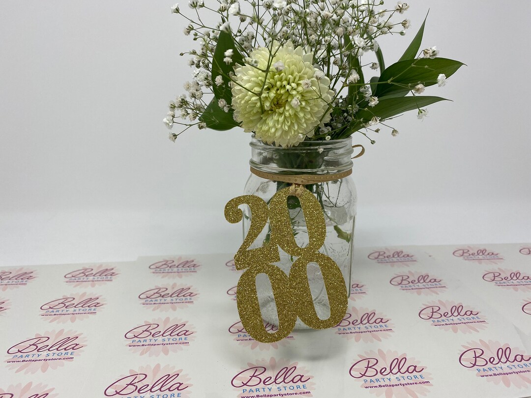2000 Mason Jar Tags, Class Reunion 2000, Class Reunion Centerpiece ...