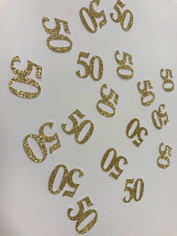 50th Birthday Confetti / 50th Birthday Party Decorations / | Etsy