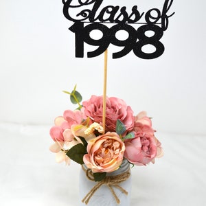 1998 Reunion Centerpieces, 25th High School Reunion, Class of 1998 ...