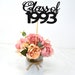 1993 Reunion Centerpiece Sticks, 30th High School Reunion, Class of ...