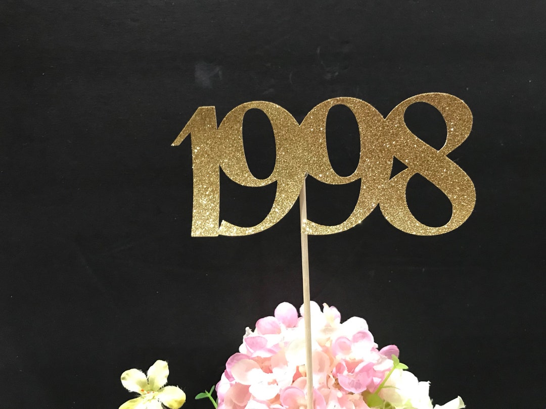 1998 Reunion Table Centerpiece Sticks, 20th High School Reunion Party ...