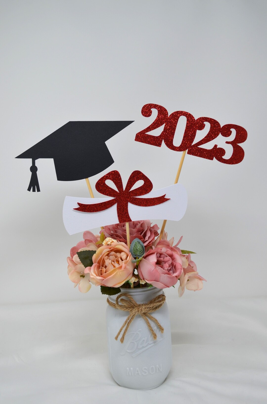 Red Graduation Party Decorations 2024, Graduation Centerpiece Sticks ...