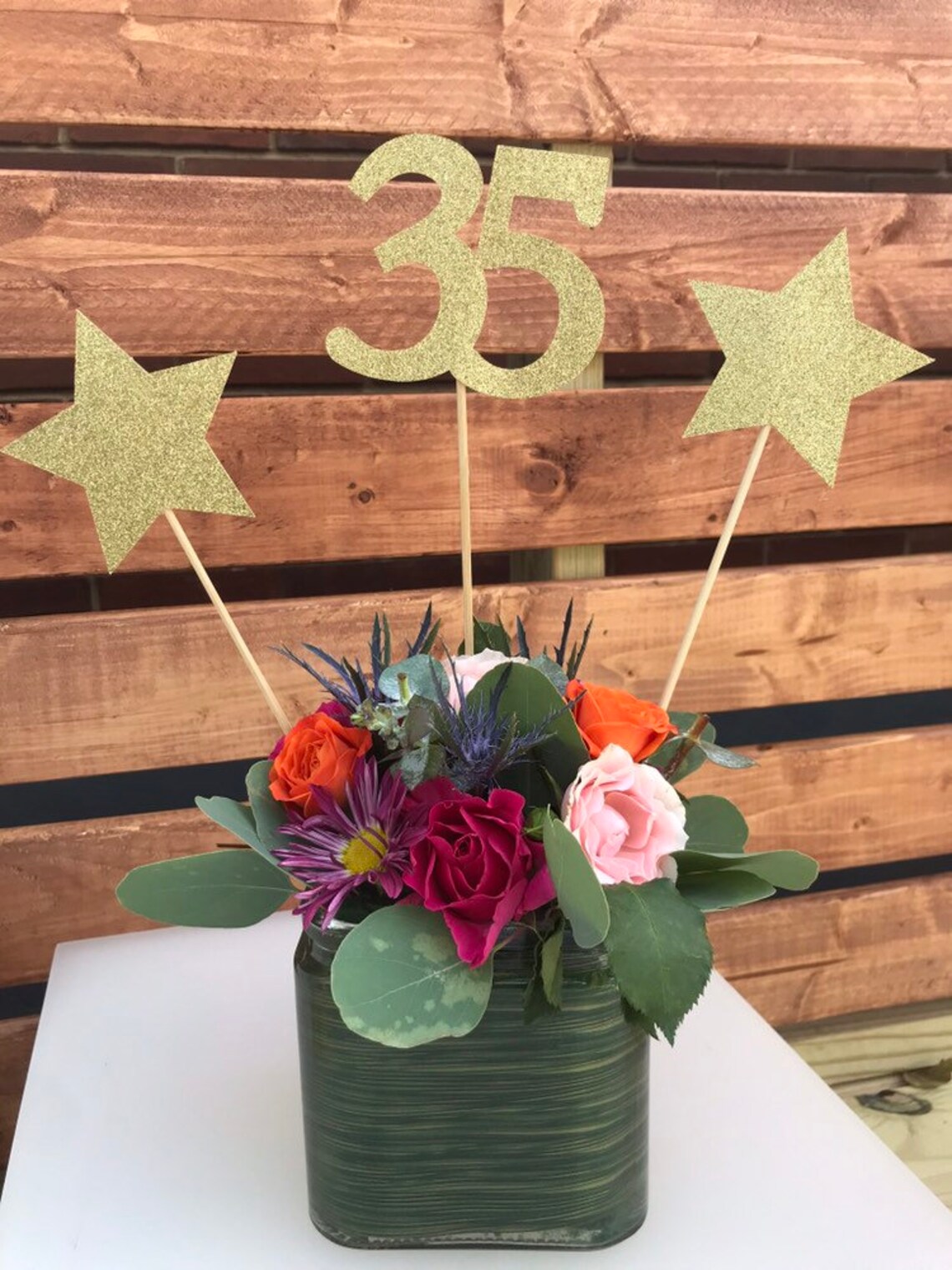35th Birthday Decoration 35th Birthday Centerpiece Sticks - Etsy