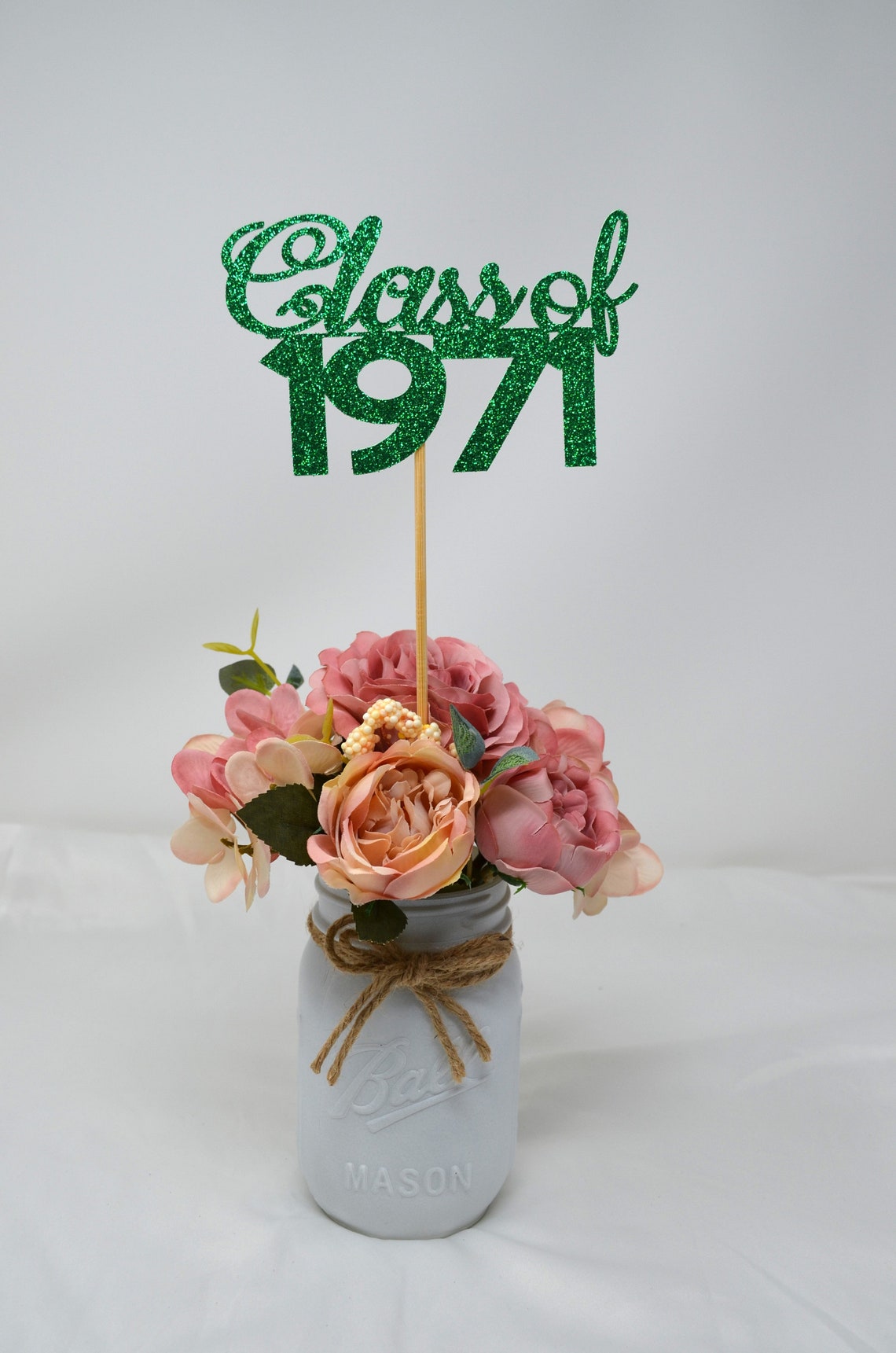 1971 Reunion Table Centerpiece Sticks, 55th High School Reunion Party ...