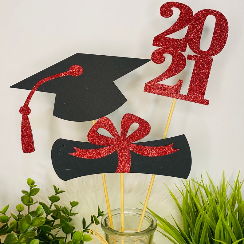 Decoraciones Para Fiestas De Graduación 2022 Palos De Centro Etsy España