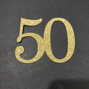 50th Birthday Centerpiece , Glitter 50th Birthday Decoration, 50th ...