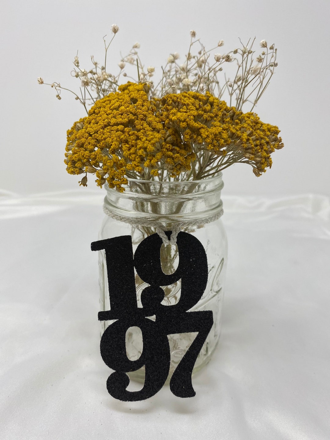 1997 Mason Jar Tags, Class Reunion 1997, Class Reunion Centerpiece ...