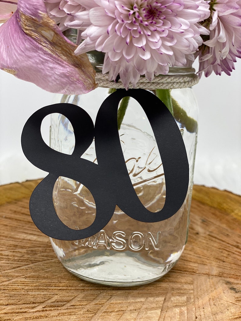 80th Birthday Decorations, 80th Cutout, Glitter 80th Birthday ...